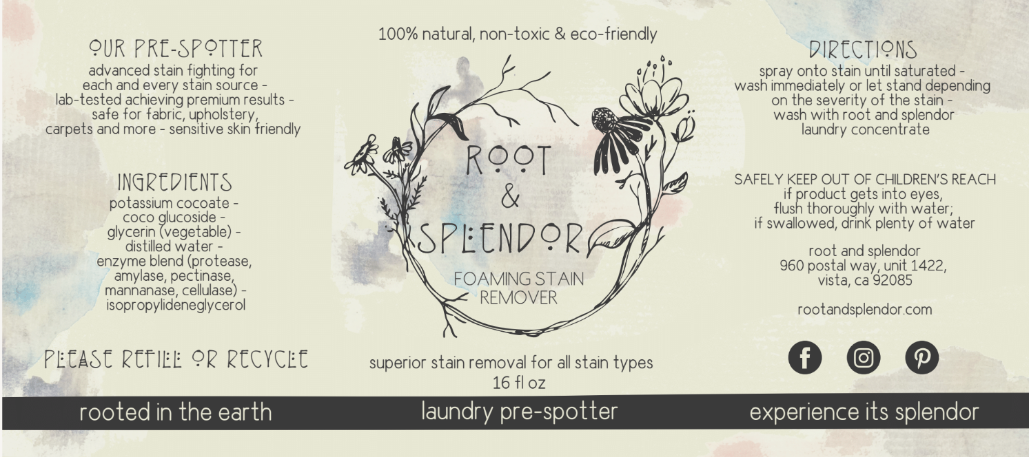 Laundry Pre-Spotter Stain Remover – ROOT and SPLENDOR